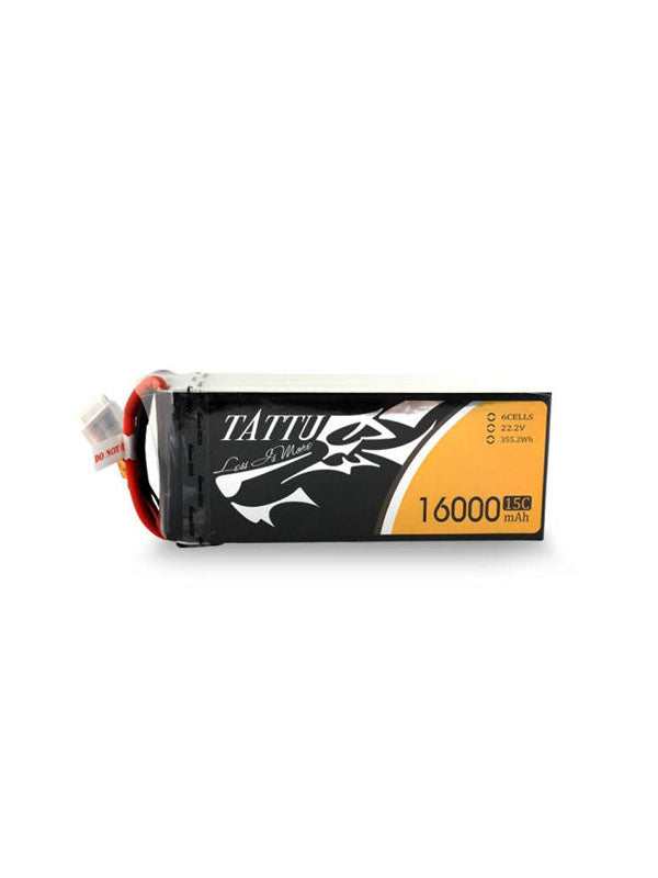 TATTU 22.2V 6S 16000mAh 15C Lipo Big UAV Drone Battery Pack for Agricu ...